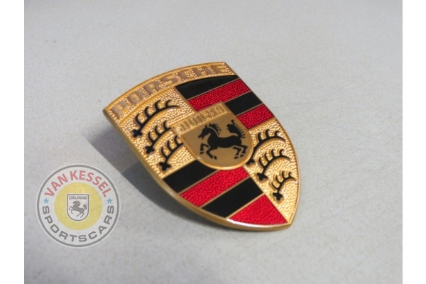 Porsche rood embleem, 911, 924, 944, 928 en 964 origineel